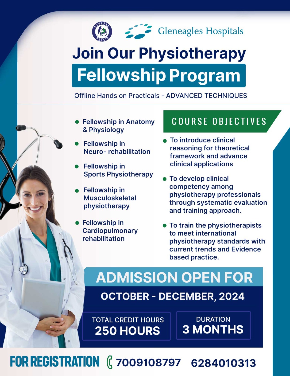 Admission open for Physiotherapy Fellowship Program starting from October 2024 - Physio Synapse